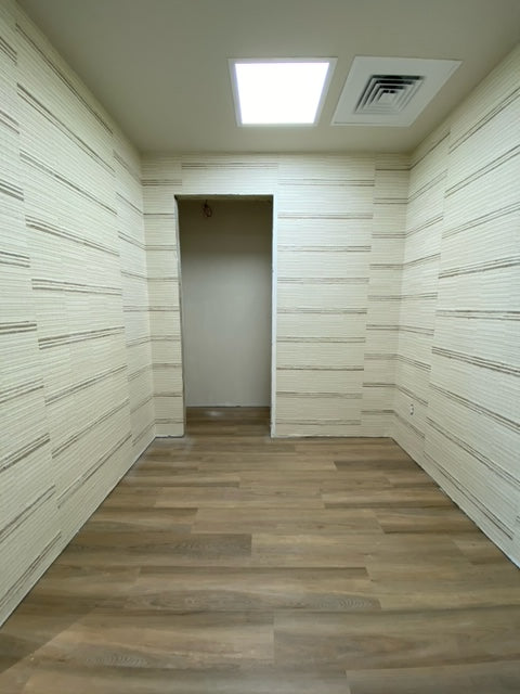 Dentist Office Wallpaper Installation – Natural Art Wallcover and Painting